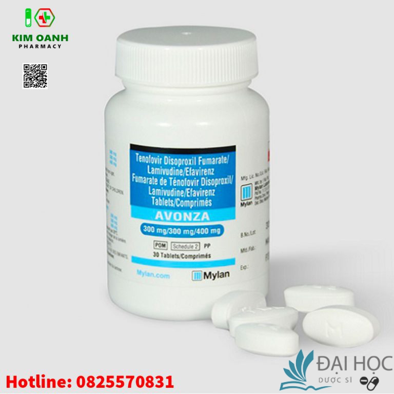 Thuốc avonza mylan 300 mg/300mg/400 mg có tác dụng gì? giá bao nhiêu